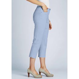GOLDNER Damen 7/8-Hose "Kurzgr&ouml;&szlig;e Leichte 7/8 Baumwoll-Hose Carla", blau, Gr. 27, Obermaterial: 98% Baumwolle CO. 2% Elasthan EL., Hosen