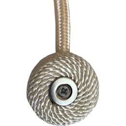 Magnethalter f&uuml;r Gardinen HOME BASICS, L:45cm, beige, Gardinenbefestigungen, "Magentraffhalter SET"