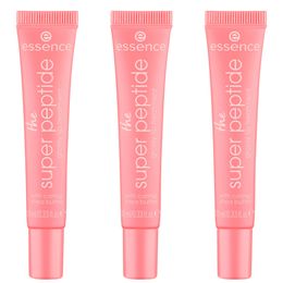 Essence Kinder Lippenbalsam "the super peptide glossy lip treatment"coralized, Lippen-Kosmetika, mit milchig glänzender Textur