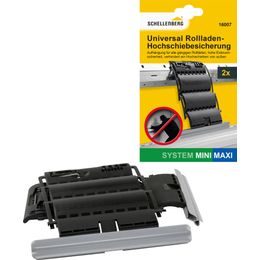 Schellenberg Rollladensicherung "Universal Hochschiebesicherung, feste Wellenverbinder", 2 Stk., schwarz, Sicherheitsschl&ouml;sser, Rollladen-Sicherung,