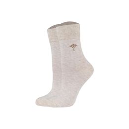 JOOP! JOOP Damen Kurzsocken "Socken Women for your daily glam cotton Socks 1p 2er Pack", Gr. 39, beige, Obermaterial: 88% Baumwolle CO. 9% Polyamid PA. 3%