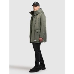 Khujo Herren Kurzmantel "PAKPAO"sage grün, Gr. M, unifarben, 100% Nylon, Mäntel