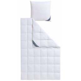 H&auml;ussling Daunenbettdecke + Kopfkissen HAEUSSLING, wei&szlig;, Bettdecken Bezug: 100% Baumwolle. Kopfkissen Bezug: 100% Baumwolle. Bettdecken F&uuml;llung: 60%