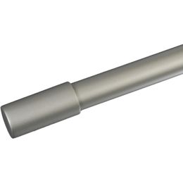 Gardinenstangen-Endst&uuml;ck Liedeco, H:2cm L:3,5cm &Oslash;:1,6cm, grau, Gardinenstangenendst&uuml;cke, "Zylinder mit Rille", f&uuml;r Gardinenstangen &Oslash; 16 mm