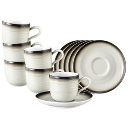 Seltmann Weiden Tasse "Espressotassen mit Untertassen Terra 0,09 l 6er Set", 6 tlg.corso, Trinkgef&auml;&szlig;e