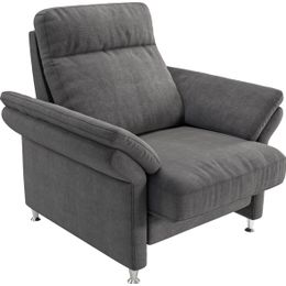 Sessel Home Affaire, B:98cm H:103cm T:89cm, grau, Struktur ( 100% Polyester), Wohnzimmer, Sessel, "Mailand Fernsehsessel", mit komfortablem