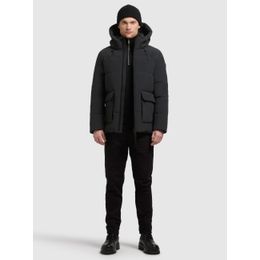 Khujo Herren Steppjacke "CASPAR"obrage grau, Gr. M, unifarben, 73% Nylon, 27% Baumwolle, Jacken