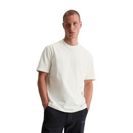 Marc O'Polo Herren T-Shirt "aus schwerem Bio-Baumwoll-Jersey"silky weiß, Gr. XXL, MARC O'POLO DENIM, unifarben, Obermaterial: 100% Baumwolle, Shirts