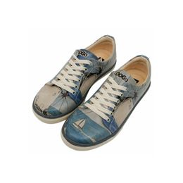 DOGO Damen Sneaker "Classic Schn&uuml;rsneaker Meet Me Halfway Damen Sneaker", Gr. 36, bunt, Lederimitat, Schuhe, Handgefertigt