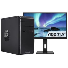 Captiva Business-PC-Komplettsystem "Power Starter R83-072 TFT Bundle", Microsoft Windows 11 Home (64 Bit), 64 GB RAM 2.000 GB SSD, schwarz,