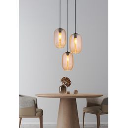 Globo LIGHTING H&auml;ngeleuchte "JEFREY", &Oslash; 47cm H: 120cm, 1 Stk., beige, Wohnzimmer, Leuchten, H&auml;ngelampe Esszimmer-Leuchte Esstischleuchte Wohnzimmer