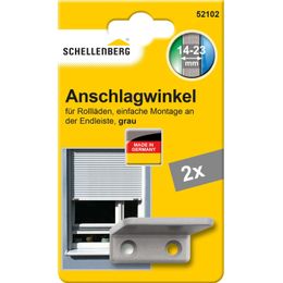 Schellenberg Rollladen-Anschlagstopper "Zubeh&ouml;r f&uuml;r Au&szlig;enrolll&auml;den", 2 Stk., grau, Rollladenstopper, Rollladenstopper, 38 x 31 x 15 mm, grau