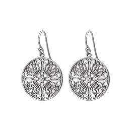 Jobo Damen Paar Ohrh&auml;nger "Ohrringe Silberohrringe 28 mm lang", Silber 925 (Sterlingsilber)silber 925, wei&szlig;, Silber 925 (Sterlingsilber), Ohrringe