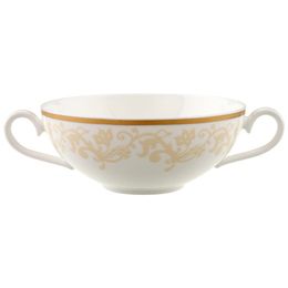Villeroy & Boch VILLEROY & BOCH Tasse "Suppen-Obertasse Ivoire 200 ml weiß-gold", 1 tlg., gold, Trinkgefäße