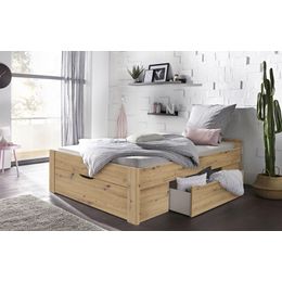 Bett Rauch, B:145cm H:60cm L:207cm, braun, Schlafzimmer, Betten, "Scala", mit Schubk&auml;sten in 3 Varianten