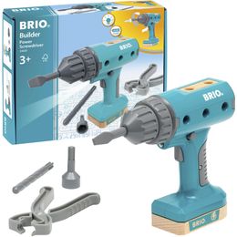 Brio Jungen Kinder-Akkuschrauber "Builder Akkuschrauber", blau, Spielwerkzeug, FSC - sch&uuml;tzt Wald