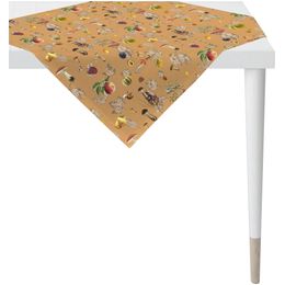 Mitteldecke Apelt, B:85cm L:85cm, orange, Baumwolle, Polyester, Tischdecken, "3405"