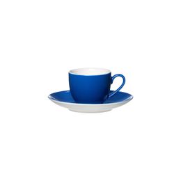 Ritzenhoff & Breker Tasse "Espressotasse mit Untertasse Doppio 80 ml", 2 tlg., blau, RITZENHOFF & BREKER, Trinkgefäße