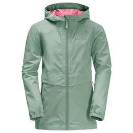 Jack Wolfskin Kinder Outdoorjacke "MALIMA JACKET G"granite, grün, Gr. 140, OBERSTOFF 100% POLYESTER FUTTER 100% POLYESTER, Jacken