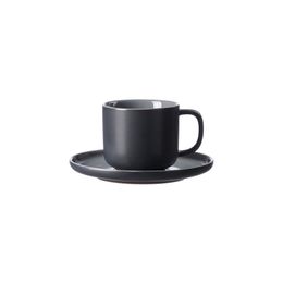 Ritzenhoff & Breker Tasse "Kaffeetasse mit Untertasse Jasper 240 ml", 2 tlg., schwarz, RITZENHOFF & BREKER, Trinkgefäße
