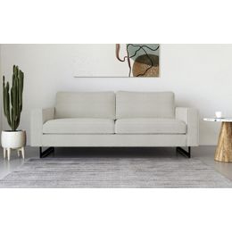 3-Sitzer Home Affaire, B:236cm H:85cm T:97cm, beige, 90% Polyester, 10% Nylon, Sofas, "Maxi-Ausf&uuml;hrung Pinto, 236 cm, Cord, Chenille, Lederoptik",