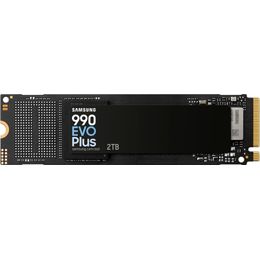 Samsung interne SSD "NVMe2.0 SSD 990 EvoPlus", 2 TB, Schreibgeschwindigkeitmaximal 6300 MB/s Lesegeschwindigkeitmaximal 7250 MB/s, schwarz,