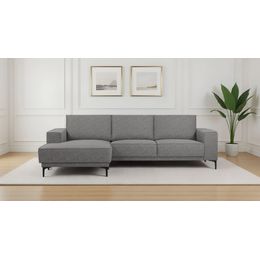 Ecksofa OTTO HOME, B:280cm H:85cm T:152cm, braun, Struktur weich (100% Polyester);Luxus-Microfaser (100% Polyester);Webstoff (100% Polyester),
