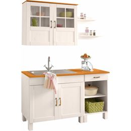 Pantryk&uuml;che Home Affaire, B:150cm T:50cm, wei&szlig;, Komplettk&uuml;chen-Sets, "Alby", Breite 150 cm, in 2 Tiefen, ohne E-Ger&auml;te