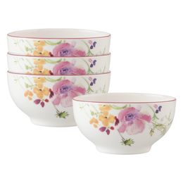 Villeroy & Boch VILLEROY & BOCH Schale "French Bol Mariefleur Basic 510 ml 4er Set bunt", bunt, Schüsseln