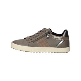 Geox Damen Sneaker "Geox Sneaker Lederimitat/Textil", Gr. 37, grau, Lederimitat, Textil, Schuhe
