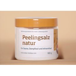 Weka Salzpeeling, 500 g, weiß, Hautpflegemittel, für Sauna und Dampfbad, 500 g