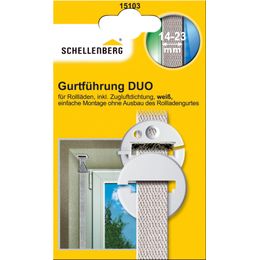Schellenberg Rollladen-Gurtf&uuml;hrung "Duo f&uuml;r das Rollladensystem Mini und Maxi", Lochabstand: 45mm, 1 Stk., wei&szlig;, Seilf&uuml;hrungen, mit einer