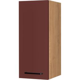 H&auml;ngeschrank Nobilia, B:30cm H:72cm T:37,2cm, rot, K&uuml;che, Schr&auml;nke, ""Easytouch", Ausrichtung w&auml;hlbar, vormontiert", in drei Breiten: 30, 45 und 60