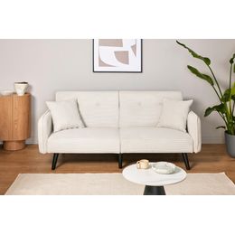 Schlafsofa Jahnke, B:191cm H:83cm T:84cmsanftes weiß, Sofas, "CHILLAX DOT"