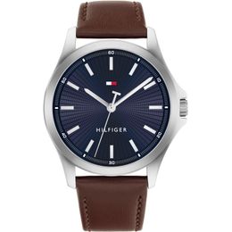 Tommy Hilfiger Herren Quarzuhr "BRUCE", braun, Armbanduhren, Armbanduhr, Herrenuhr, Lederarmband, analog