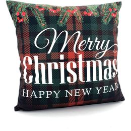 Weckbrodt-Gardinen Kissenh&uuml;lle WECKBRODT, B:40cm L:40cm, bunt, Polyester, Obermaterial: 100% Polyester, Kissenbez&uuml;ge, "Merry Christmas"