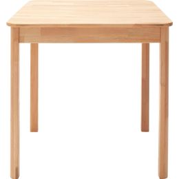 Esstisch MCA LIVING, B:80cm H:76cm T:80cm, beige, Wohnzimmer, Tische, "Oskar, TOPSELLER", Massivholztisch, wahlweise in Kernbuche oder Wildeiche