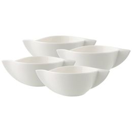 Villeroy & Boch VILLEROY & BOCH Tasse "Suppentassen NewWave 450 ml 4er Set wei&szlig;", wei&szlig;, Trinkgef&auml;&szlig;e
