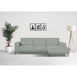 Ecksofa OTTO HOME, B:280cm H:85cm T:152cm, blau, 100% Polyester, Wohnzimmer, Sofas, "Polsterecke Oland, Struktur, Flachgewebe, Luxus-Microfaser,
