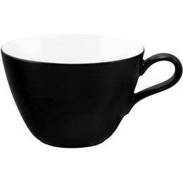 Seltmann Weiden Tasse "Life Fashion", &Oslash; 10,9cm x 7,1cm, 370ml, 1 Stk., schwarz, Trinkgef&auml;&szlig;e, Milchkaffeeobertasse 0,37 l