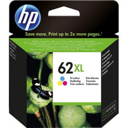 HP Tintenpatrone "62XL", bunt, Tintenpatronen, original Druckerpatrone 62 cyan/magenta/yellow XL