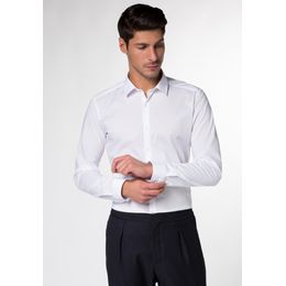 Eterna Herren Langarmhemd "SUPER SLIM"wei&szlig;, Gr. 39, 97% cotton, 3% Elastodien, Hemden, NON IRON (b&uuml;gelfrei)