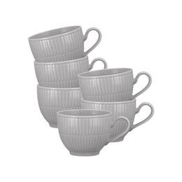 Seltmann Weiden Tasse "Kaffeetassen Amina 0,25 l 6er Set", 6 tlg., silber, Trinkgef&auml;&szlig;e