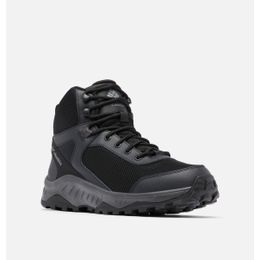 Columbia Herren Outdoorschuh "TRAILSTORM ASCEND WP MID", Gr. 45, schwarz, Leder, Textil, Schuhe, Wasserdicht