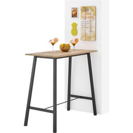 Bartisch Stolkom, H:104cm, braun, Tische, "Kent Eiche Massivholz ge&ouml;lt, Hochtisch BxHxT 120x104x60 cm", Industrial Style Eiche Massivholz ge&ouml;lt