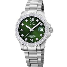 Jaguar Damen Quarzuhr "Executive"silberfarben, gr&uuml;n, Armbanduhren