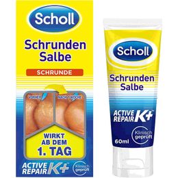 Scholl Fußcreme "Active Repair K+", 60ml, weiß, Hautpflegemittel, Schrunden Salbe