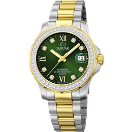 Jaguar Damen Quarzuhr "Executive"silberfarben, gelbgoldfarben, gr&uuml;n, Armbanduhren