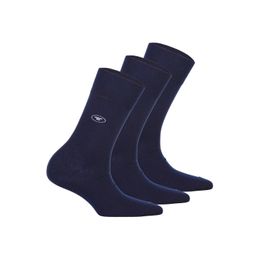 Tom Tailor Damen Kurzsocken "Socken 3er Pack", Gr. 39, blau, Obermaterial: 77% Baumwolle CO. 20% Polyamid PA. 3% Elasthan EL., Socken