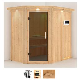 Karibu Sauna "Swantje", Saunaofen, externe Steuerung, 3,6 kW, beige, Saunen, Ofen 3,6 kW externe Strg.easy